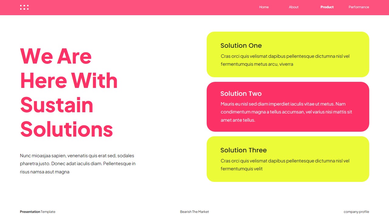 Creative Red Lime Company Profile Presentation, Presentation Templates