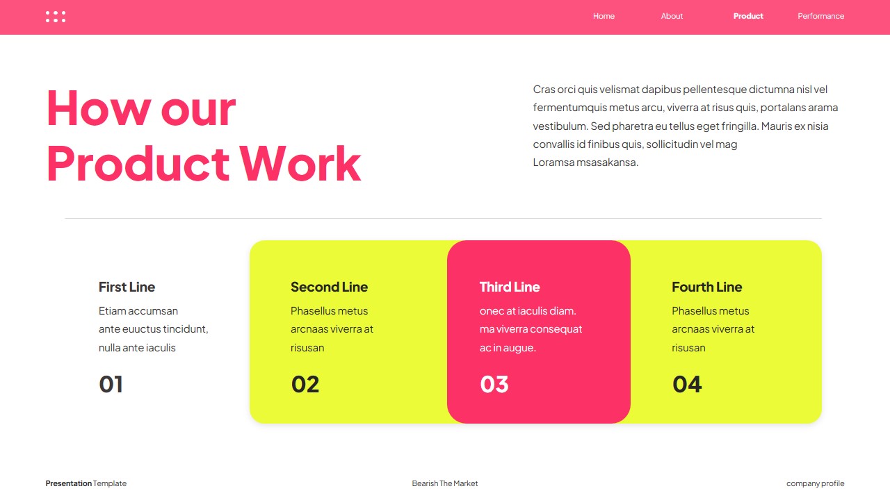 Creative Red Lime Company Profile Presentation, Presentation Templates