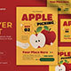 Yellow Flat Design Apple Picking Flyer Set, Print Templates | GraphicRiver