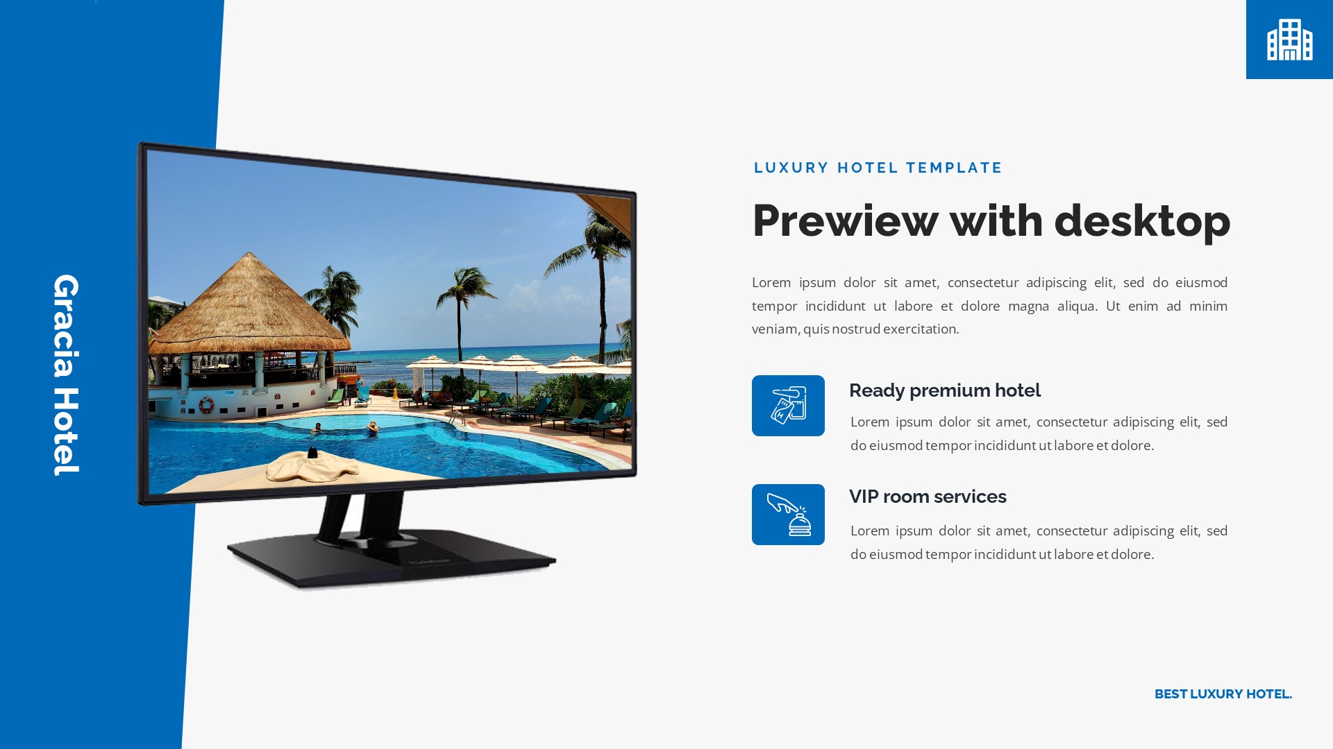 Gracia - Luxury Hotel Powerpoint Template, Presentation Templates ...