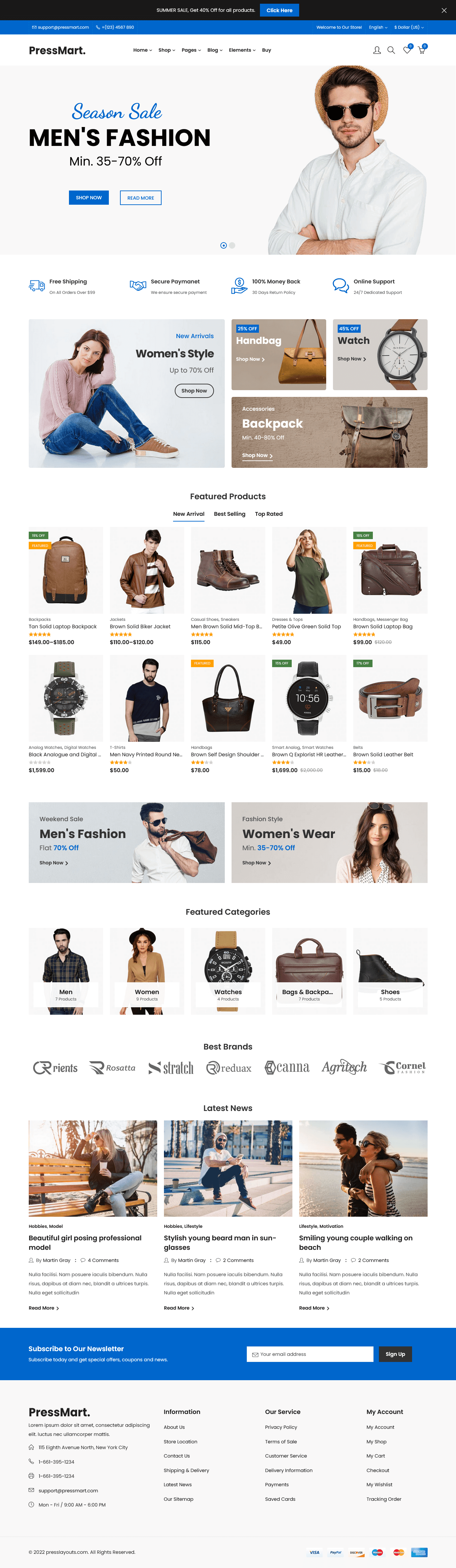 PressMart - Modern Elementor WooCommerce WordPress Theme by PressLayouts