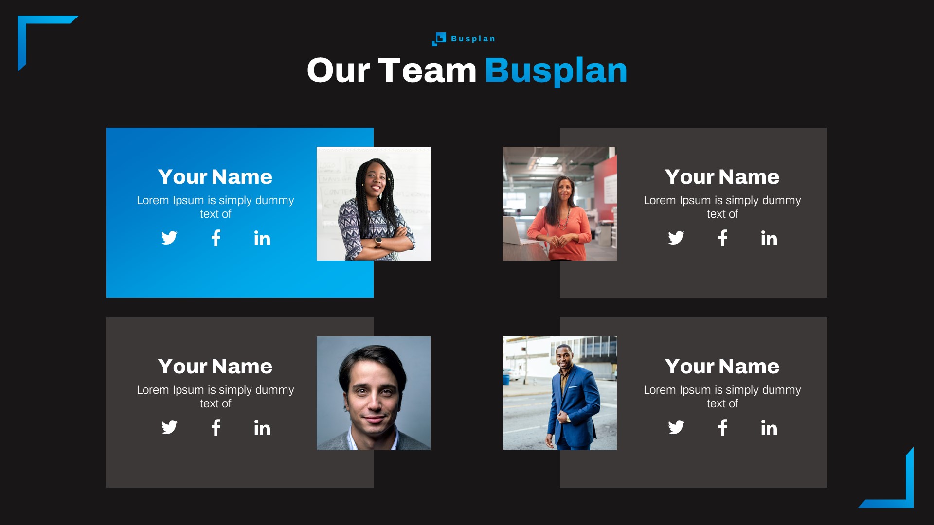 Busplan - Business Powerpoint Template, Presentation Templates ...
