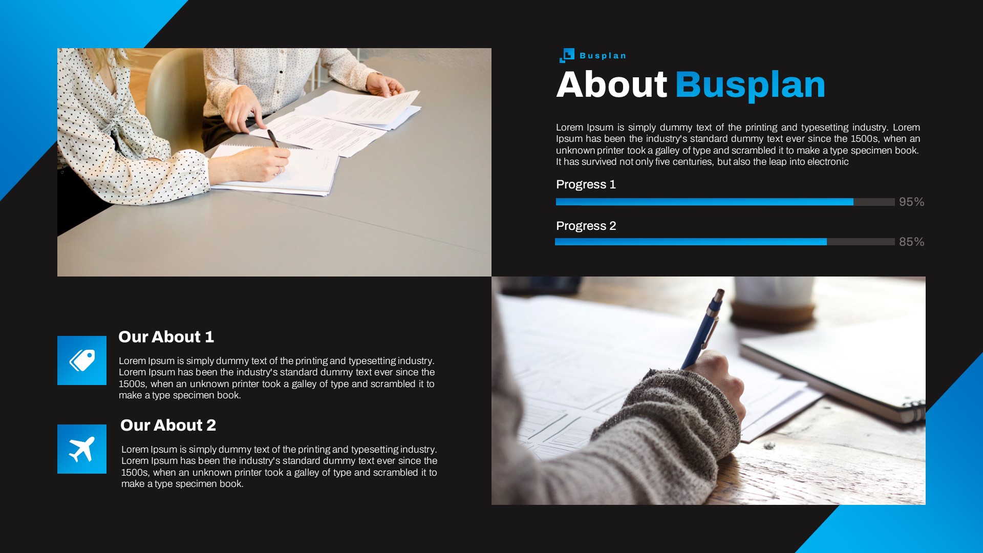 Busplan - Business Powerpoint Template, Presentation Templates ...