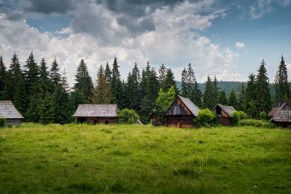 Old log cabin in the forest Stock Photo by linux87 | PhotoDune
