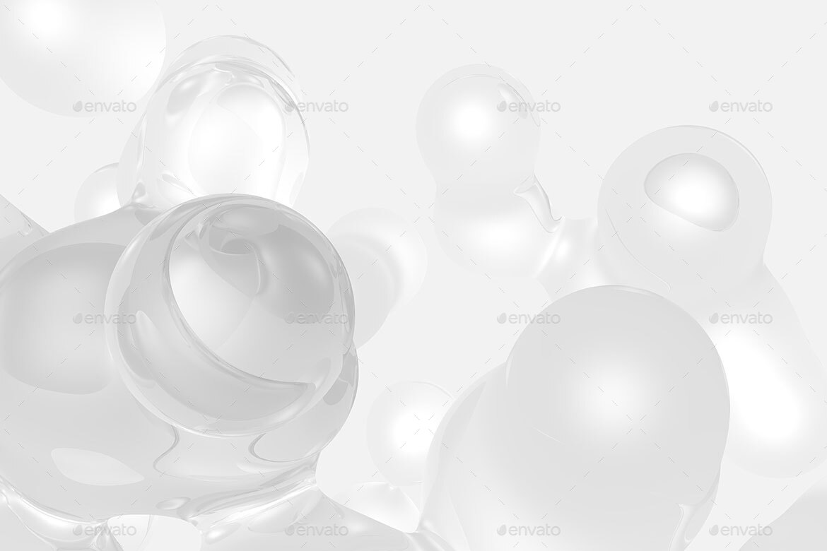 White Metaball Backgrounds, Graphics | GraphicRiver