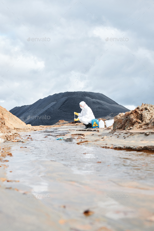 Checking contaminated river water Stock Photo by Media_photos | PhotoDune