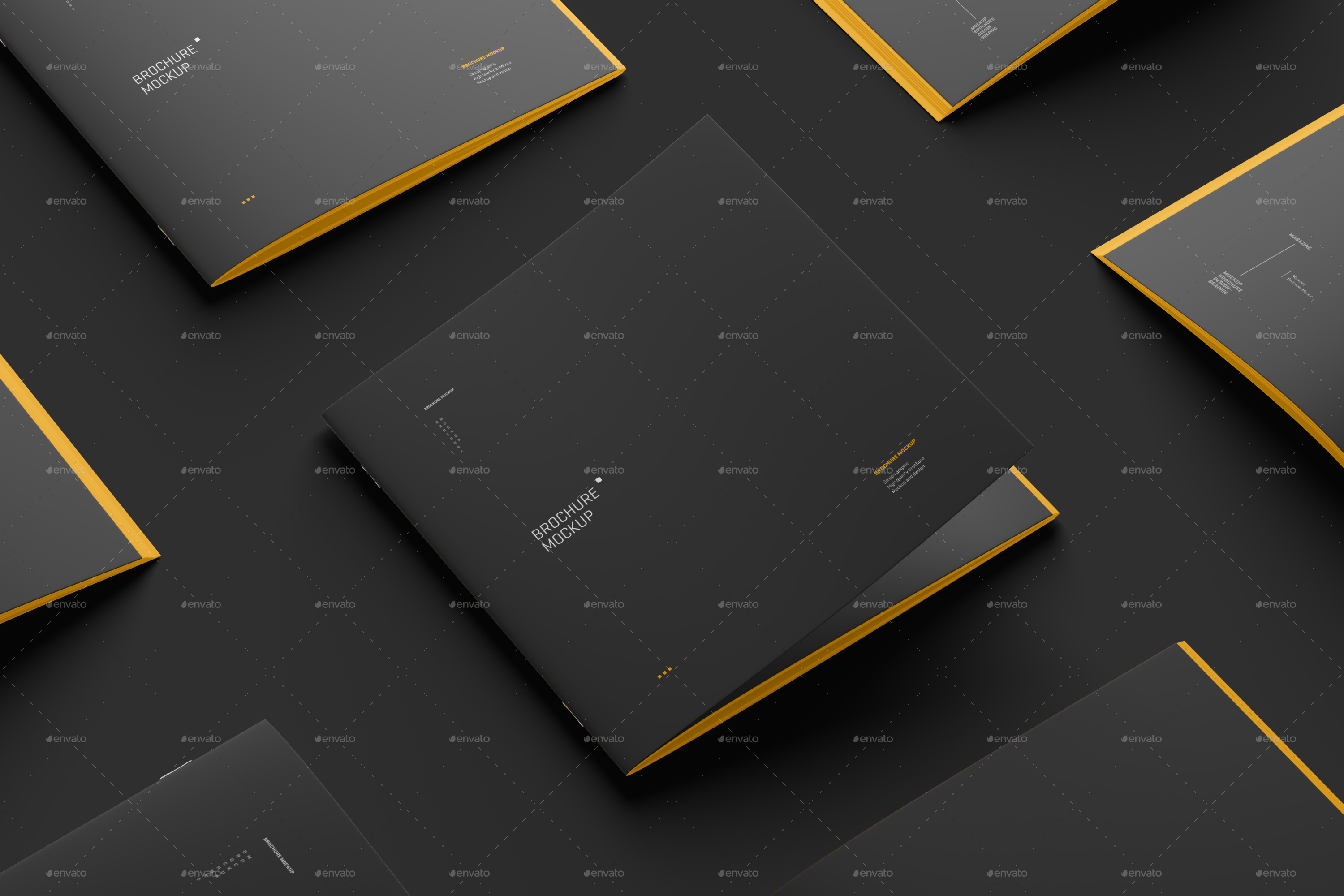 Square Magazine | Brochure Mockup Set, Graphics | GraphicRiver