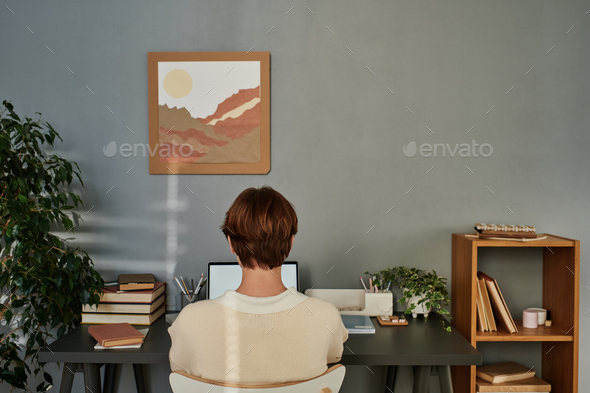 Student doing university task Stock Photo by Media_photos | PhotoDune