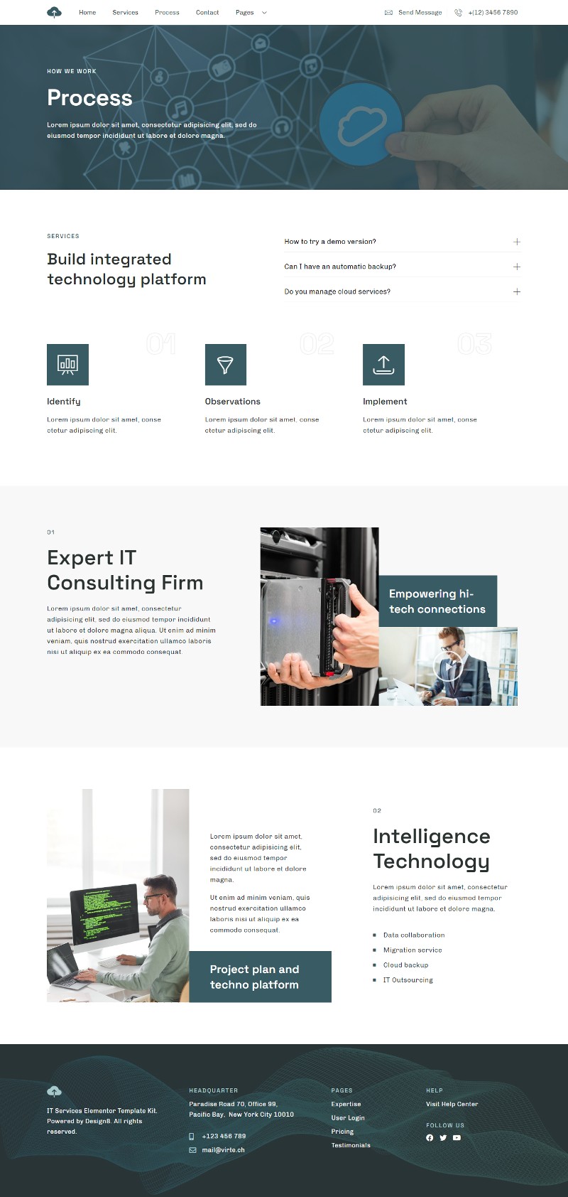 VirTech - IT Services Elementor Template Kit by Design_8 | ThemeForest