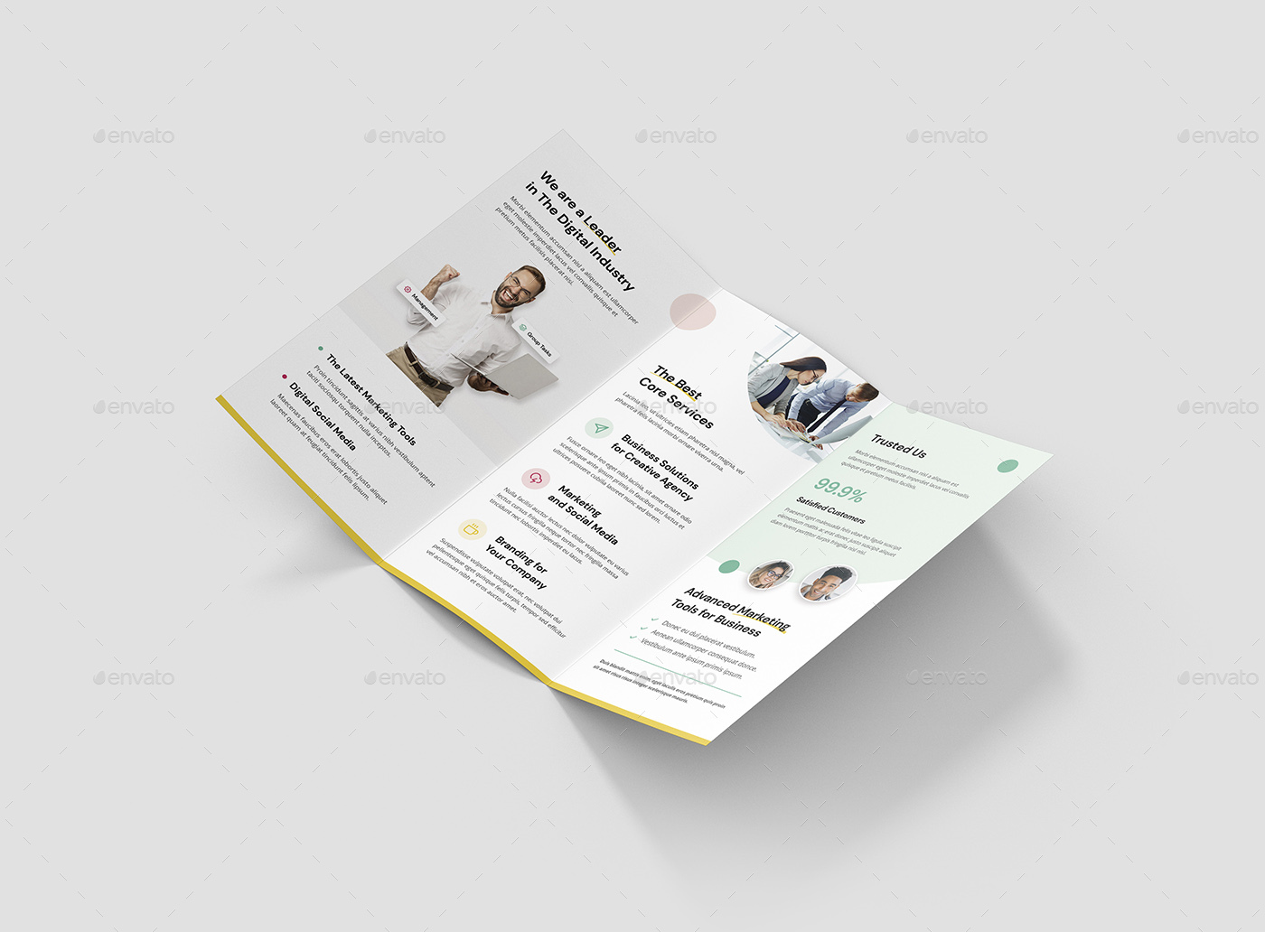 Creative Business Studio Brochure Tri-Fold Template, Print Templates