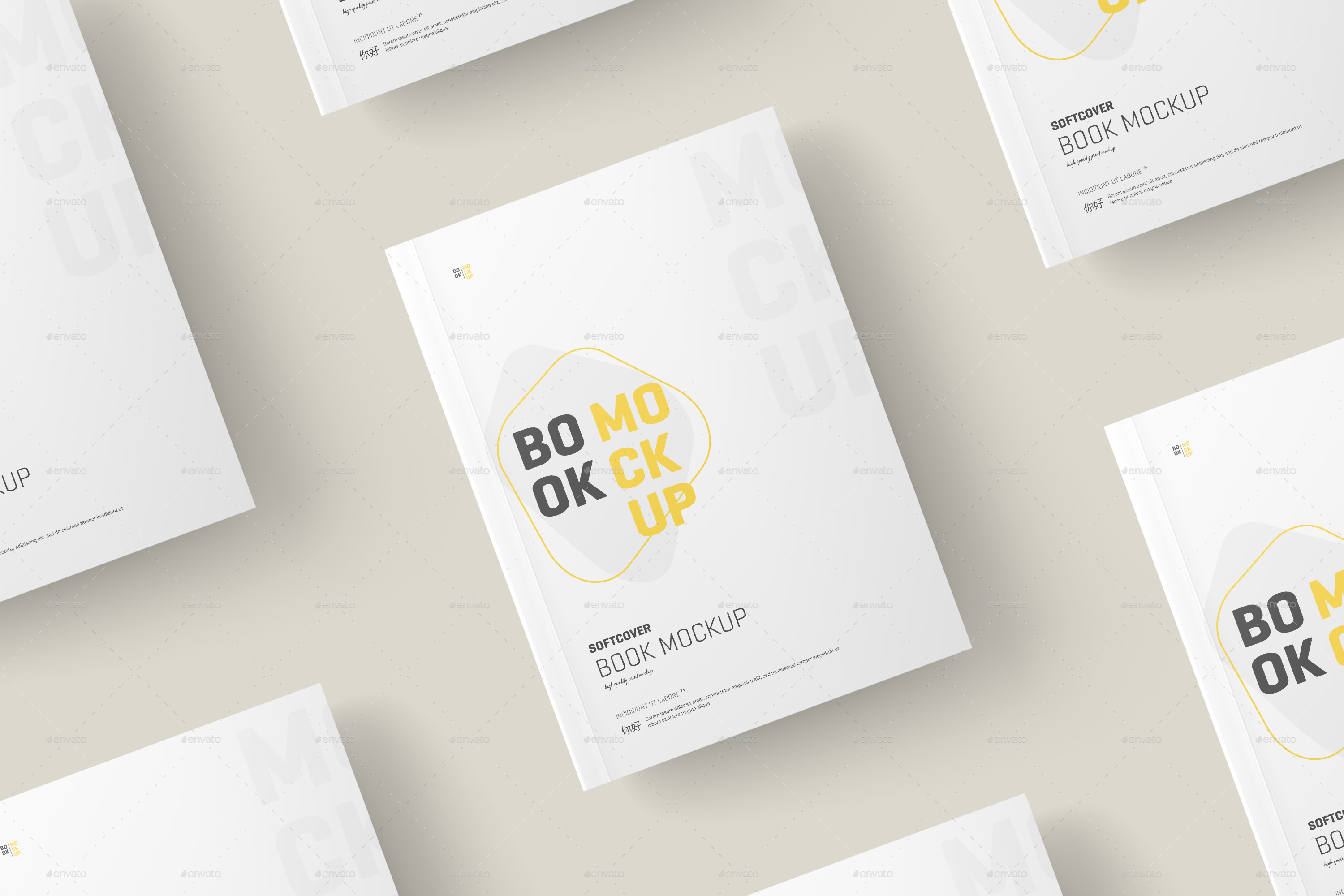 Softcover Book Mockup Set, Graphics | GraphicRiver