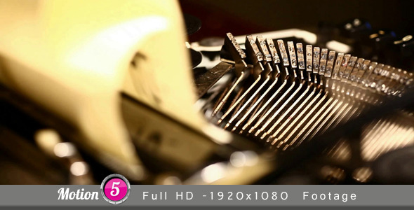 Old Typewriter , Stock Footage | VideoHive