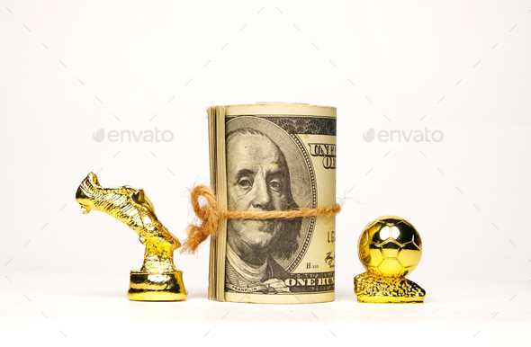 Money, golden boot and golden ball Stock Photo by najmi1990 | PhotoDune