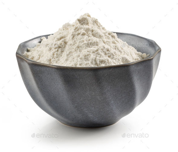 flour in ceramic bowl Stock Photo by magone | PhotoDune