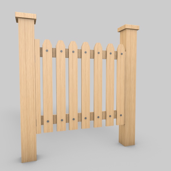 wooden gate by graphicstockphoto | 3DOcean