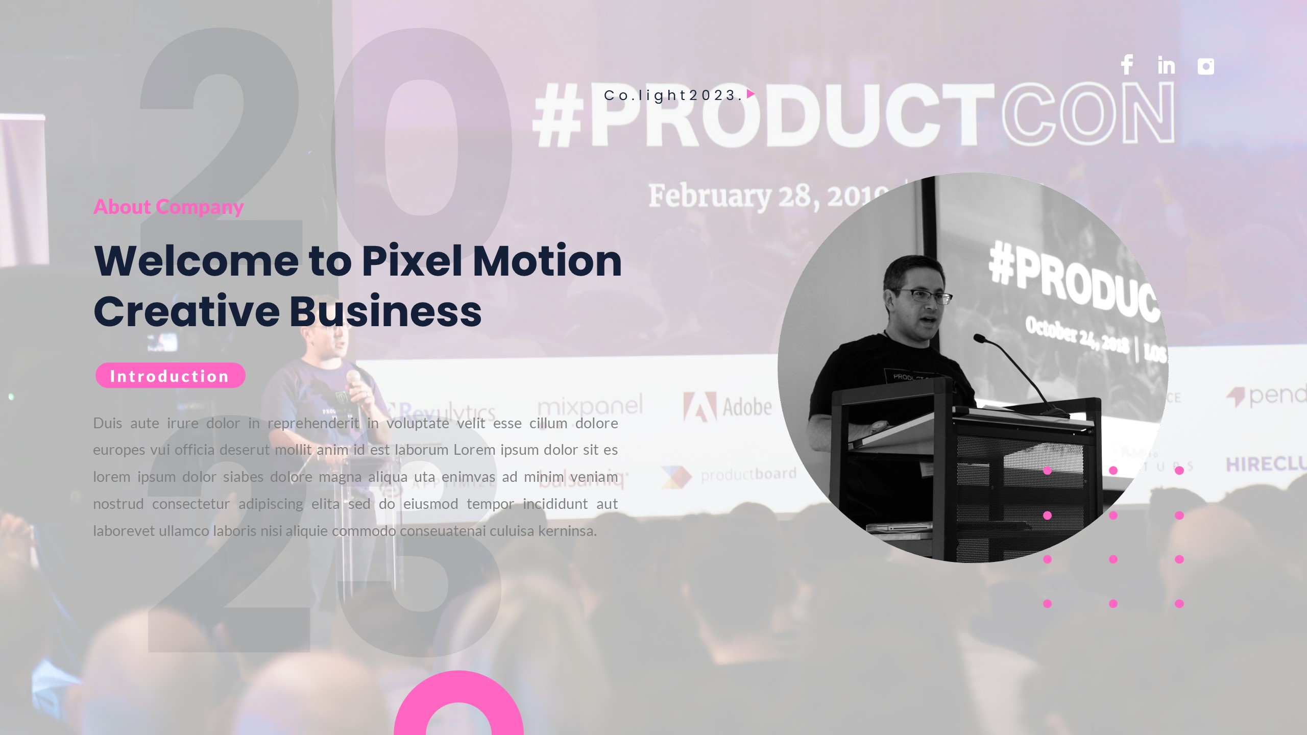 Pixel Motion Slides - Powerpoint Template Business Plan, Presentation ...