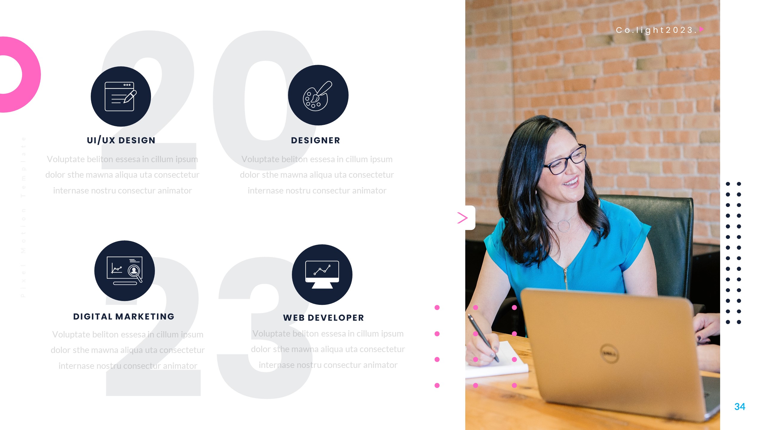 Pixel Motion Slides - Powerpoint Template Business Plan, Presentation ...