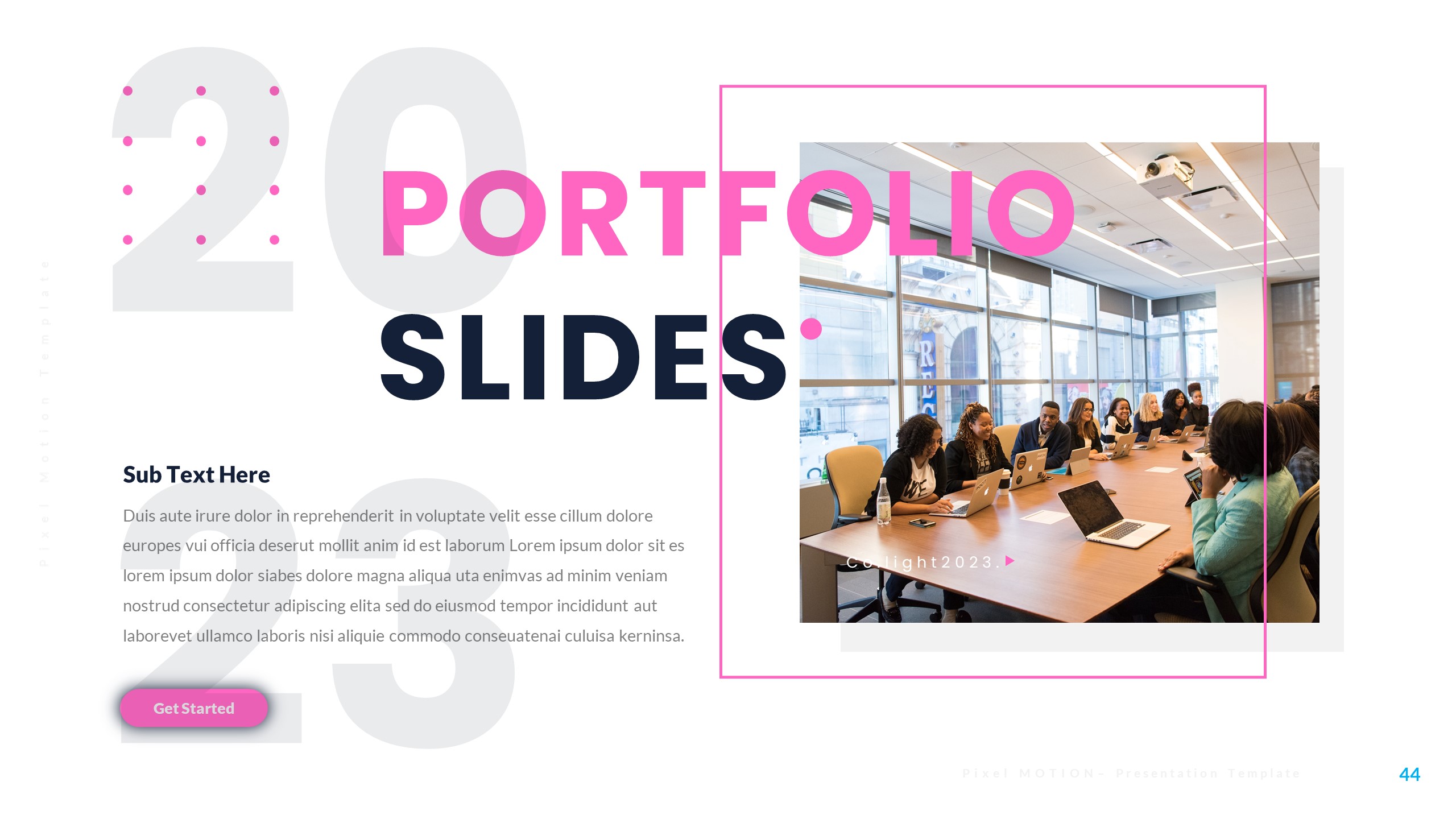 Pixel Motion Slides - Powerpoint Template Business Plan, Presentation ...