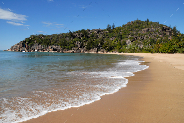 Tropical beach scene, QLD, Australia Stock Photo by JosieElias | PhotoDune