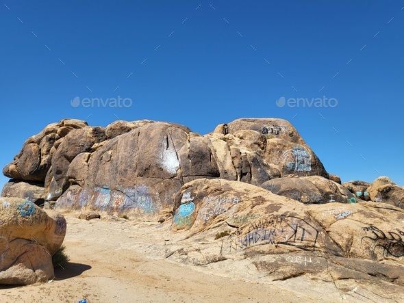 Rock Art! Rock Mural in the Outdoors! Stock Photo by AZ-BLT | PhotoDune