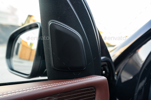 Close up details of a modern luxury car interior Stock Photo by ...
