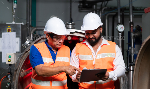 Chief Engineer of the Mechanical Plant Conduct inspection of the ...