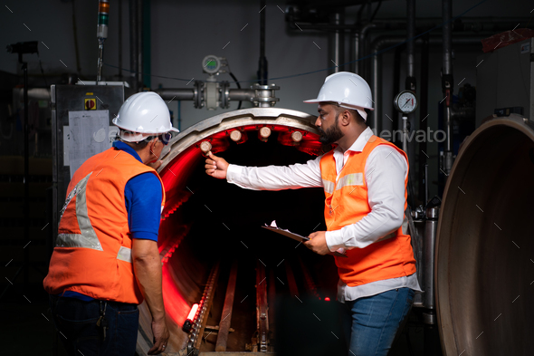 Chief Engineer of the Mechanical Plant Conduct inspection of the ...