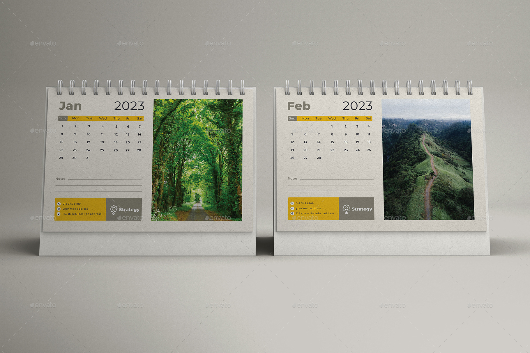 Desk Calendar 2023, Print Templates | GraphicRiver