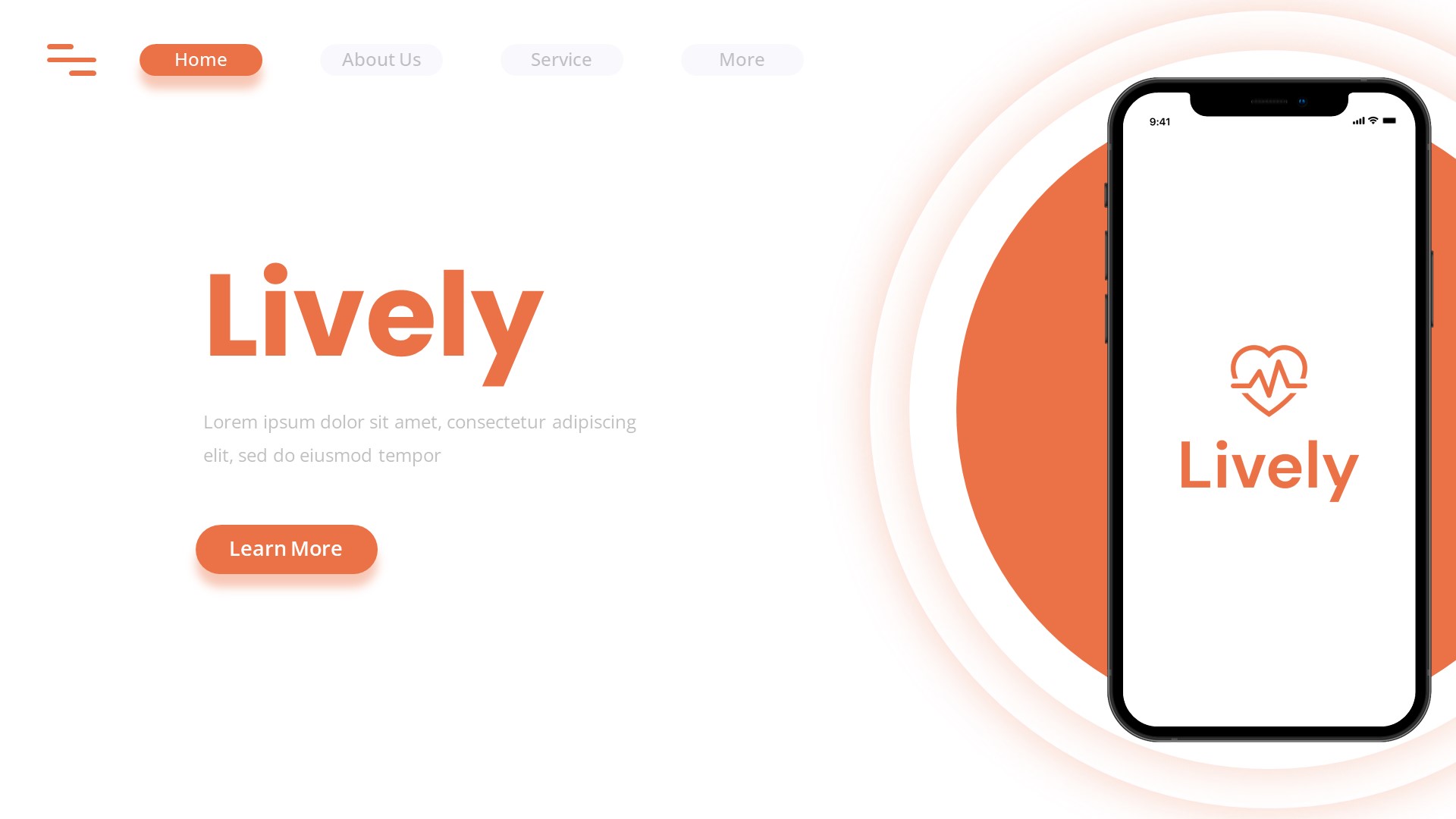 Lively - Fitness App & SAAS PowerPoint Template, Presentation Templates