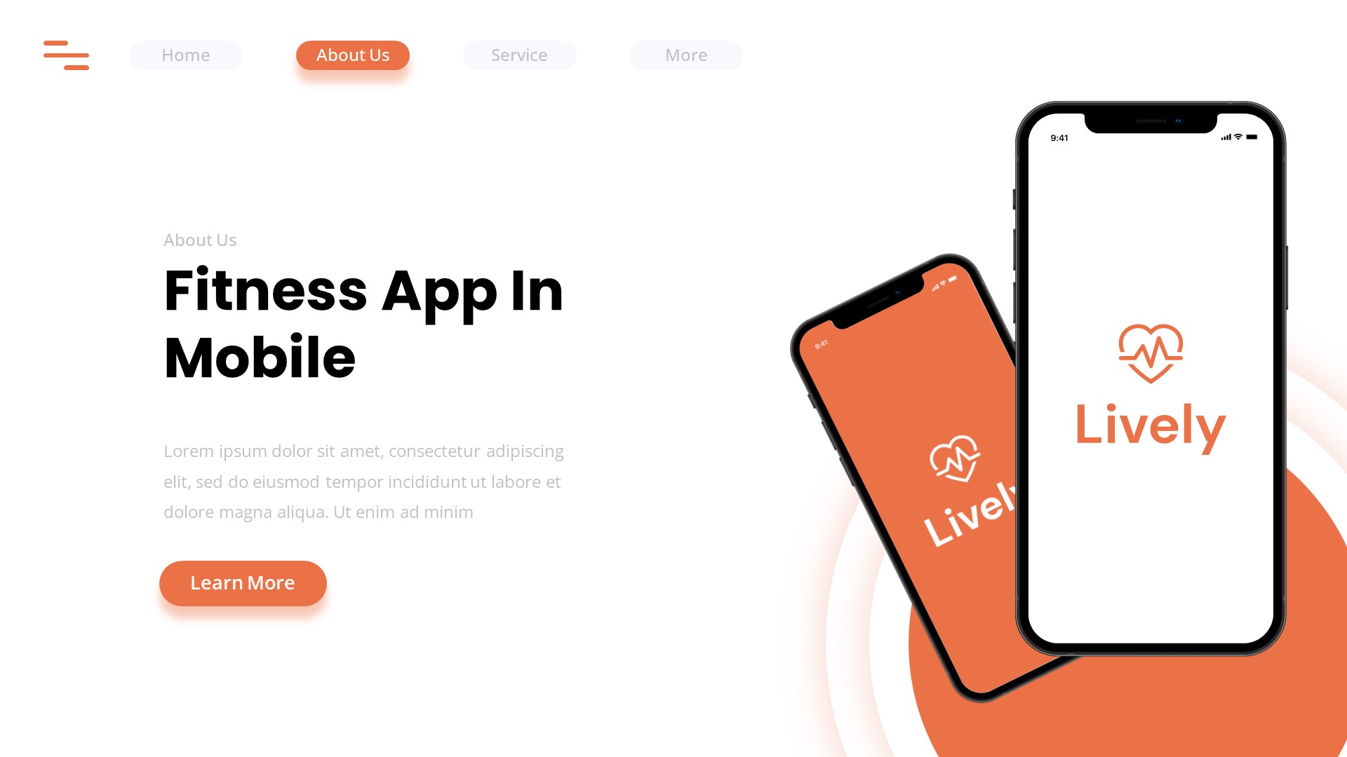 Lively - Fitness App & SAAS PowerPoint Template, Presentation Templates