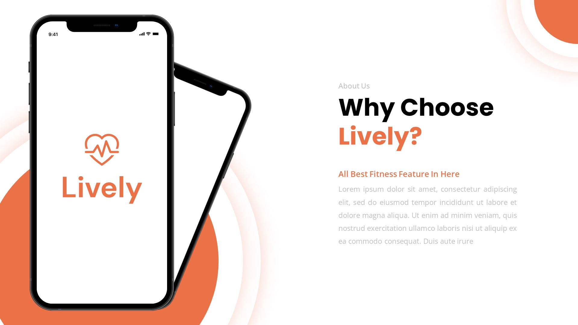 Lively - Fitness App & SAAS PowerPoint Template, Presentation Templates