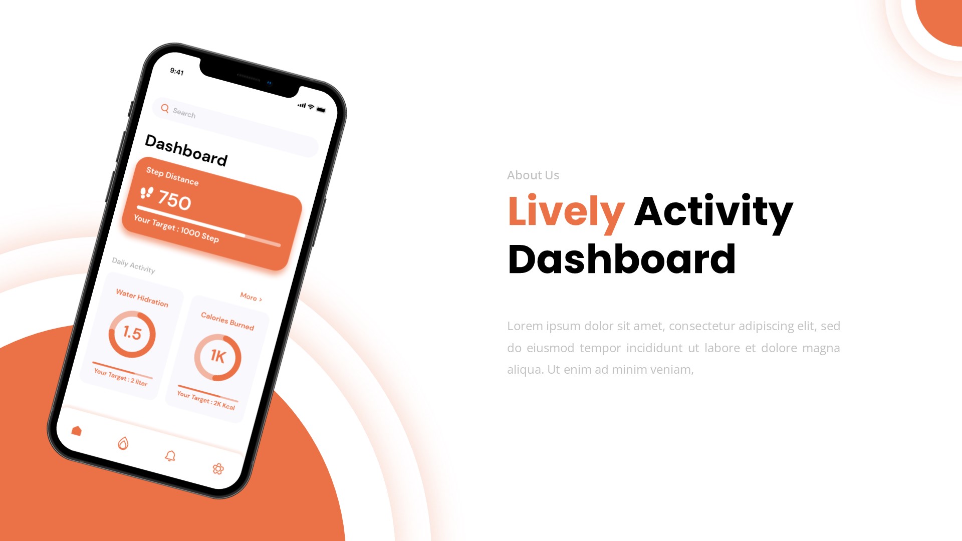 Lively - Fitness App & SAAS PowerPoint Template, Presentation Templates