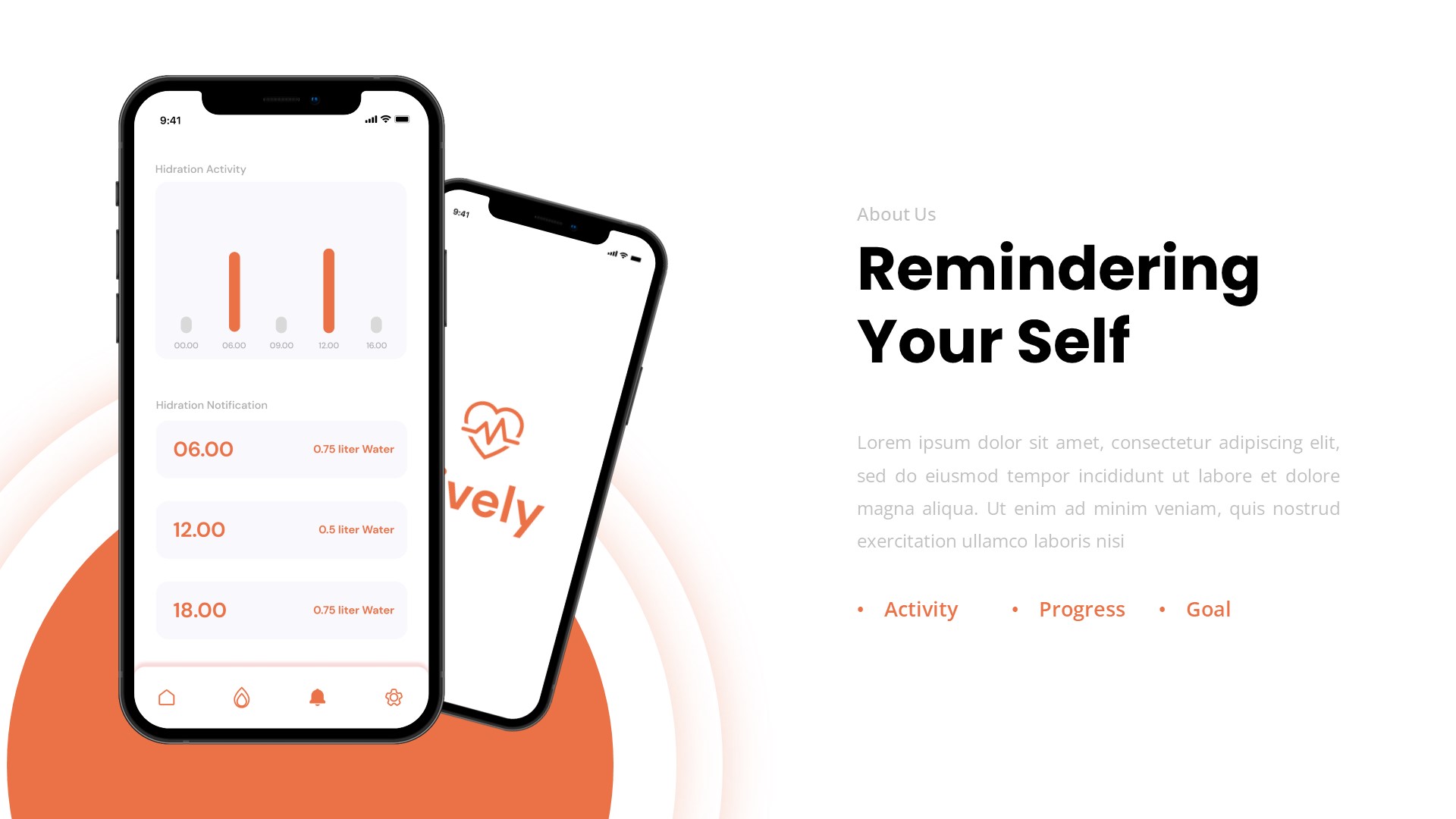 Lively - Fitness App & SAAS PowerPoint Template, Presentation Templates