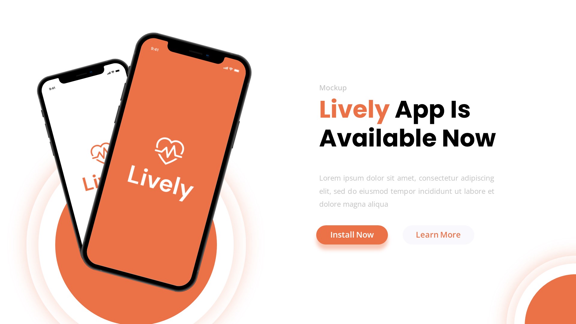 Lively - Fitness App & SAAS PowerPoint Template, Presentation Templates