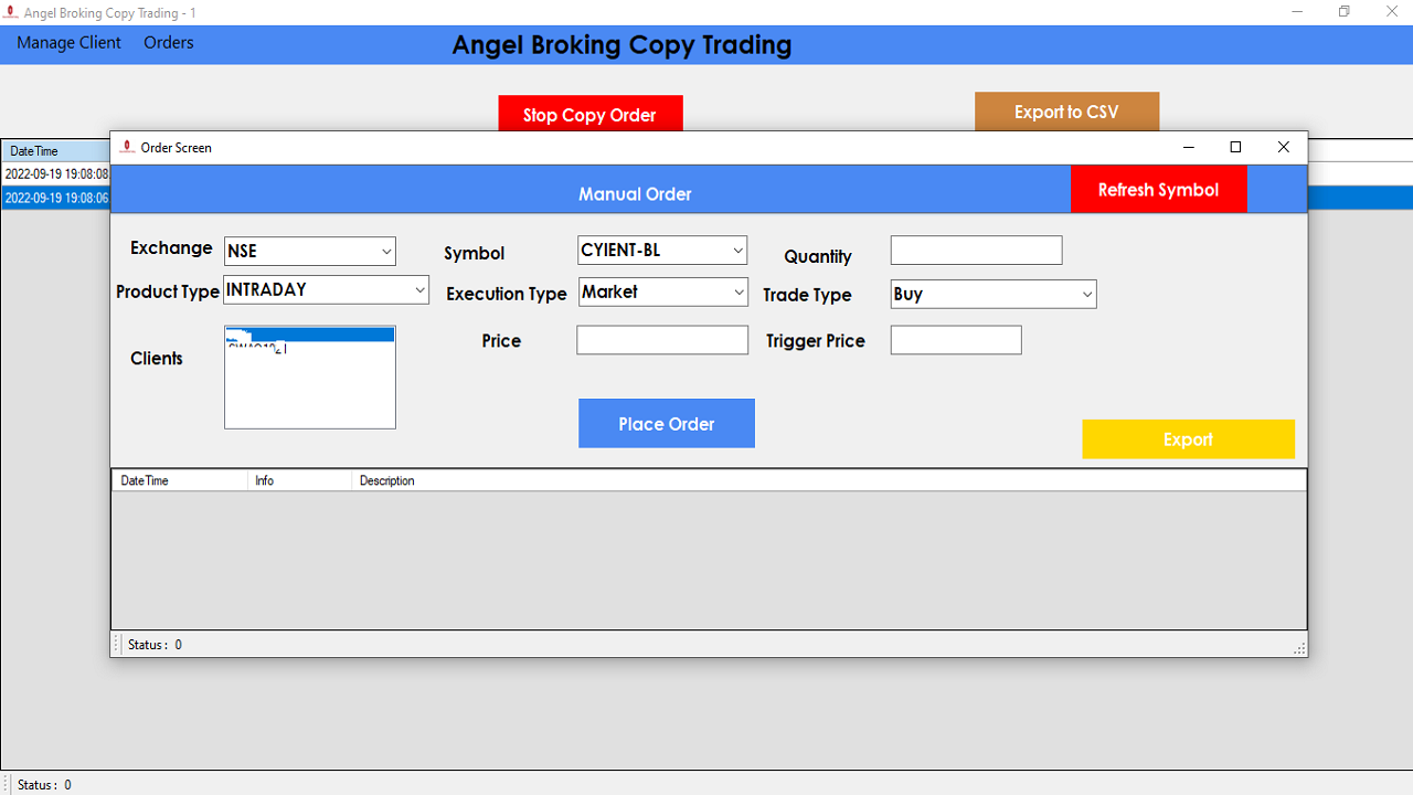 Angel Copy Trading Software by bhansalisoft | CodeCanyon