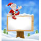 Cartoon Santa Christmas Sign, Vectors | GraphicRiver