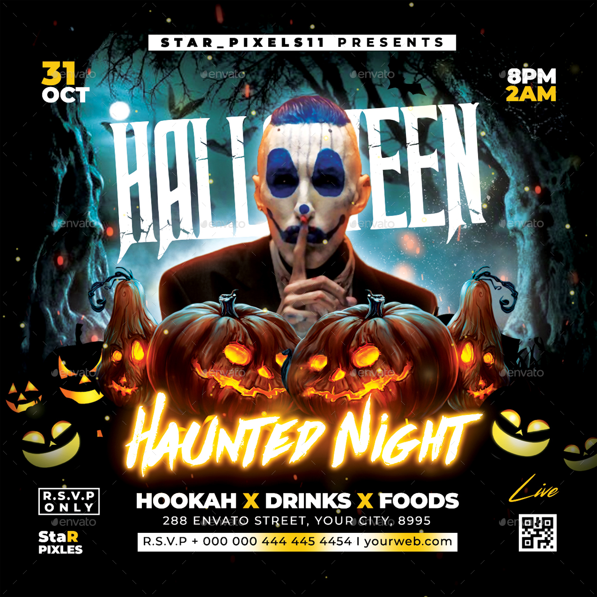 Halloween Flyer, Print Templates | GraphicRiver