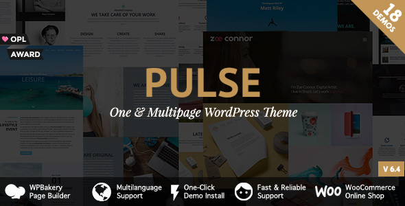Pulse - Premier WordPress Theme by Pirenko | ThemeForest