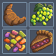 Food Traditional Set Pixel Art, Game Assets | GraphicRiver