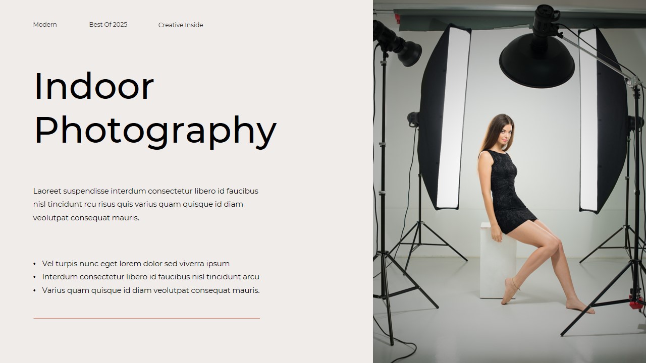 Creative Tan Black Orange Photography Portfolio Presentation ...