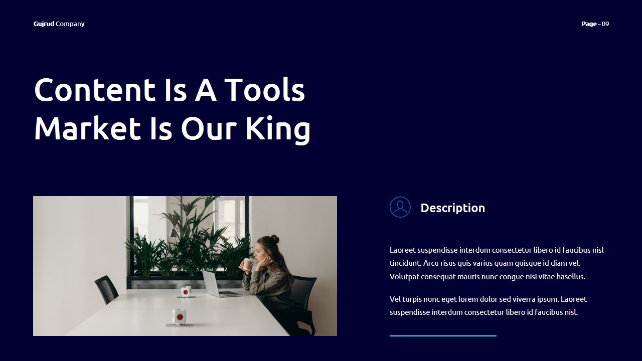 Creative Dark Blue Business Company Profile Presentation, Presentation ...