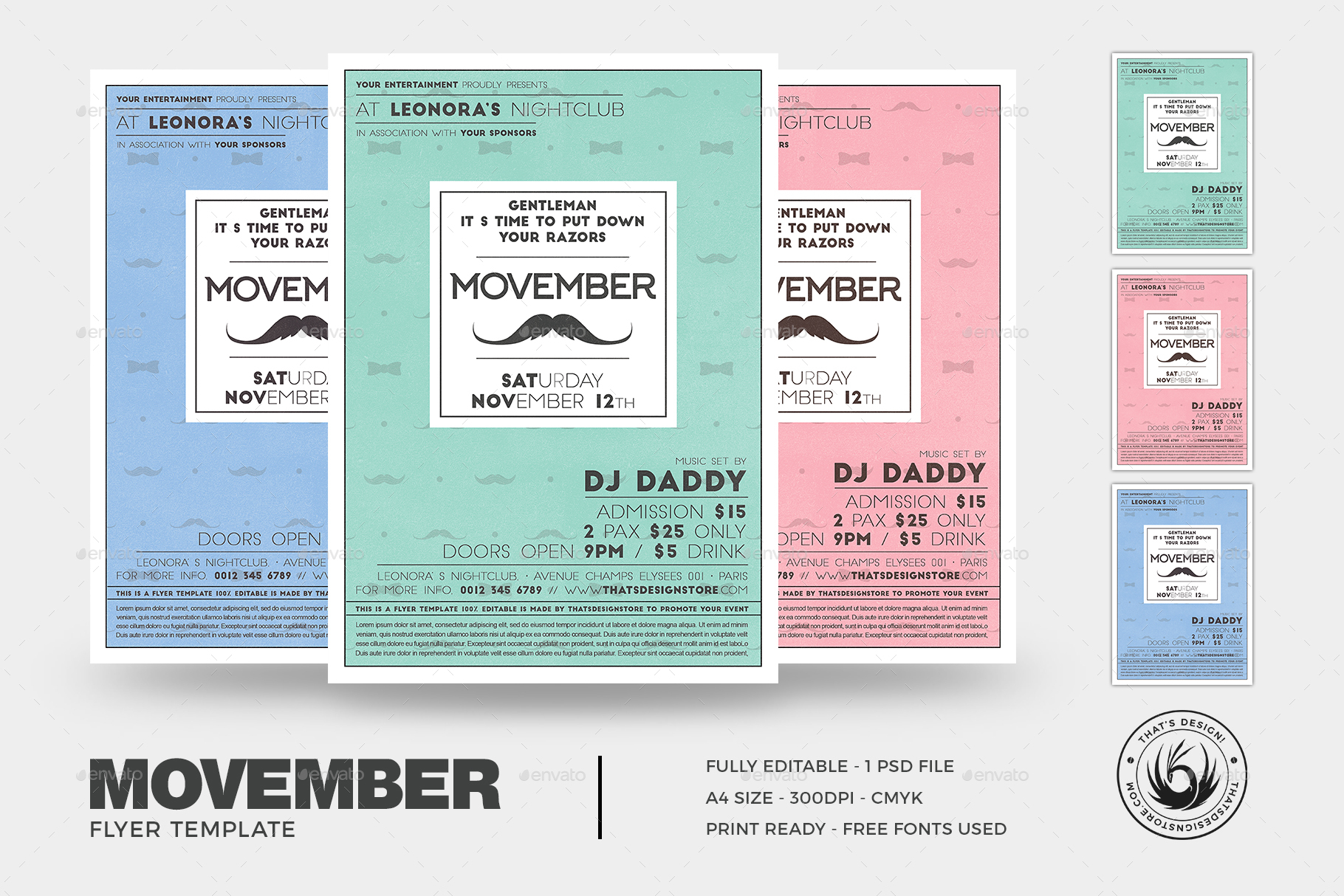 Movember Flyer Template V2 by lou606 | GraphicRiver