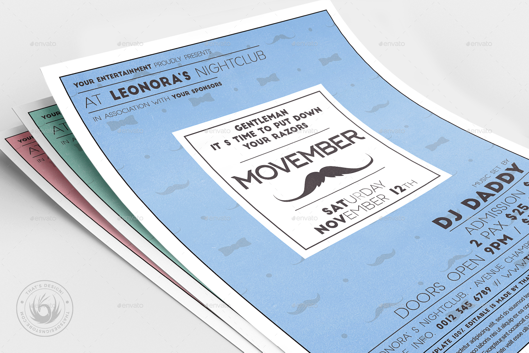 Movember Flyer Template V2 by lou606 | GraphicRiver