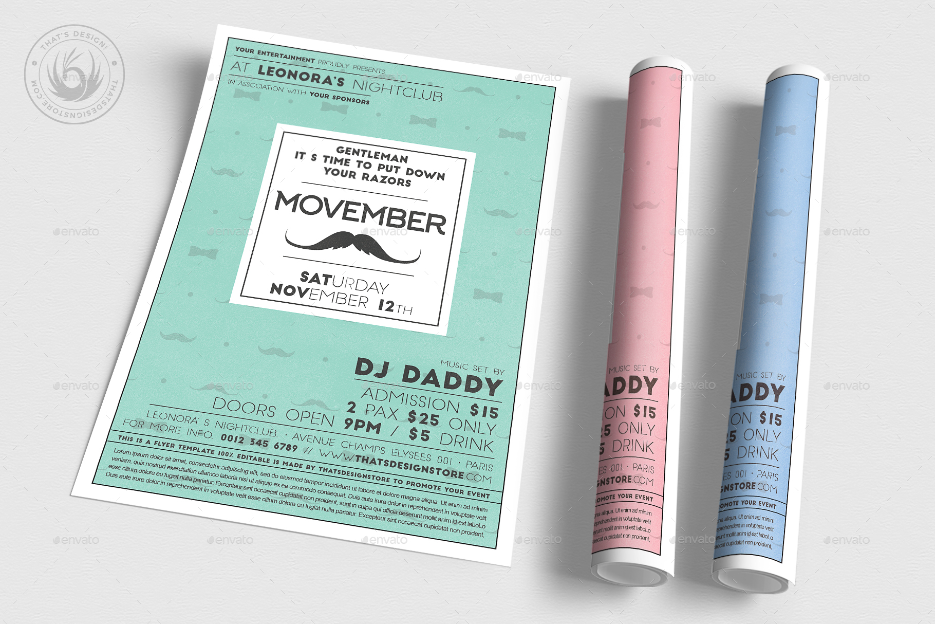 Movember Flyer Template V2 by lou606 | GraphicRiver