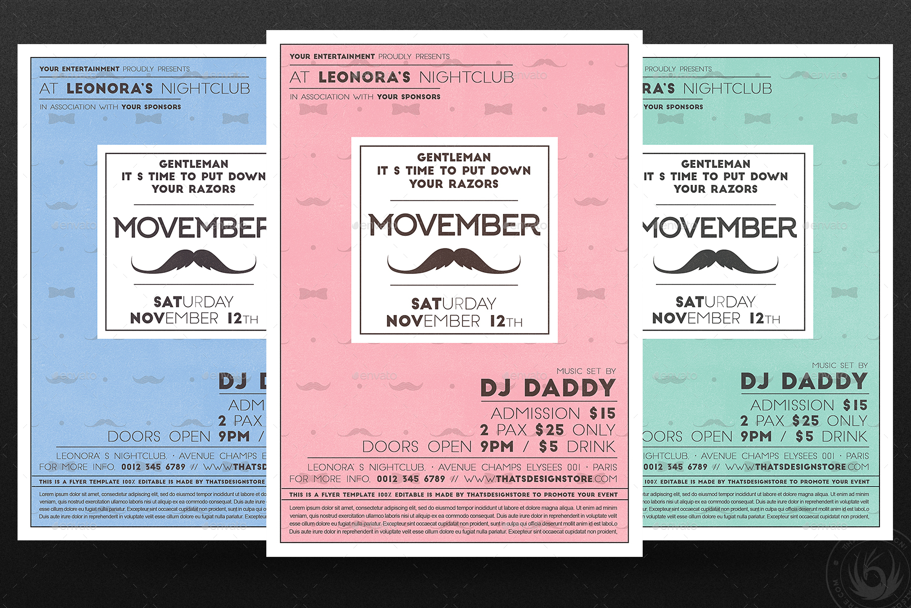 Movember Flyer Template V2 by lou606 | GraphicRiver