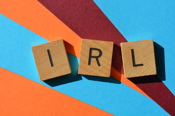 IRL, abreviation as banner headline Stock Photo by JosieElias | PhotoDune