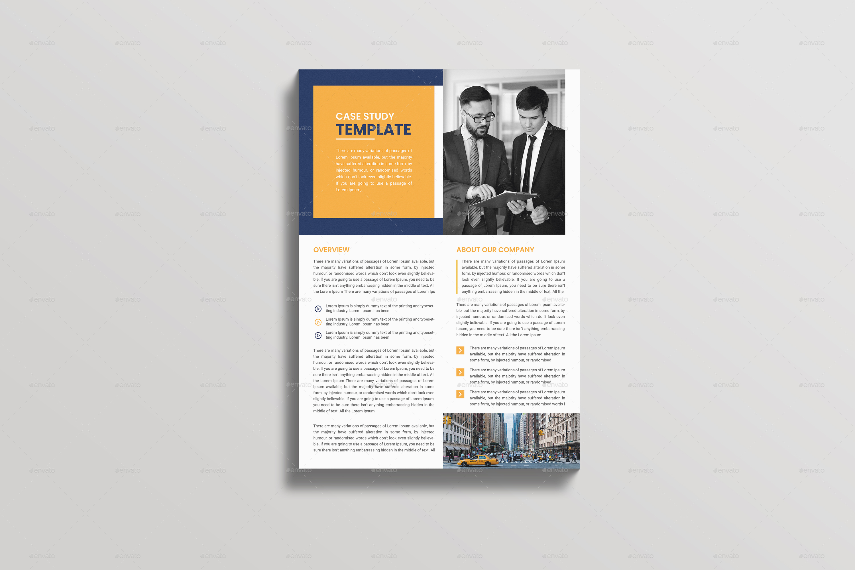 Case Study Template, Print Templates | GraphicRiver