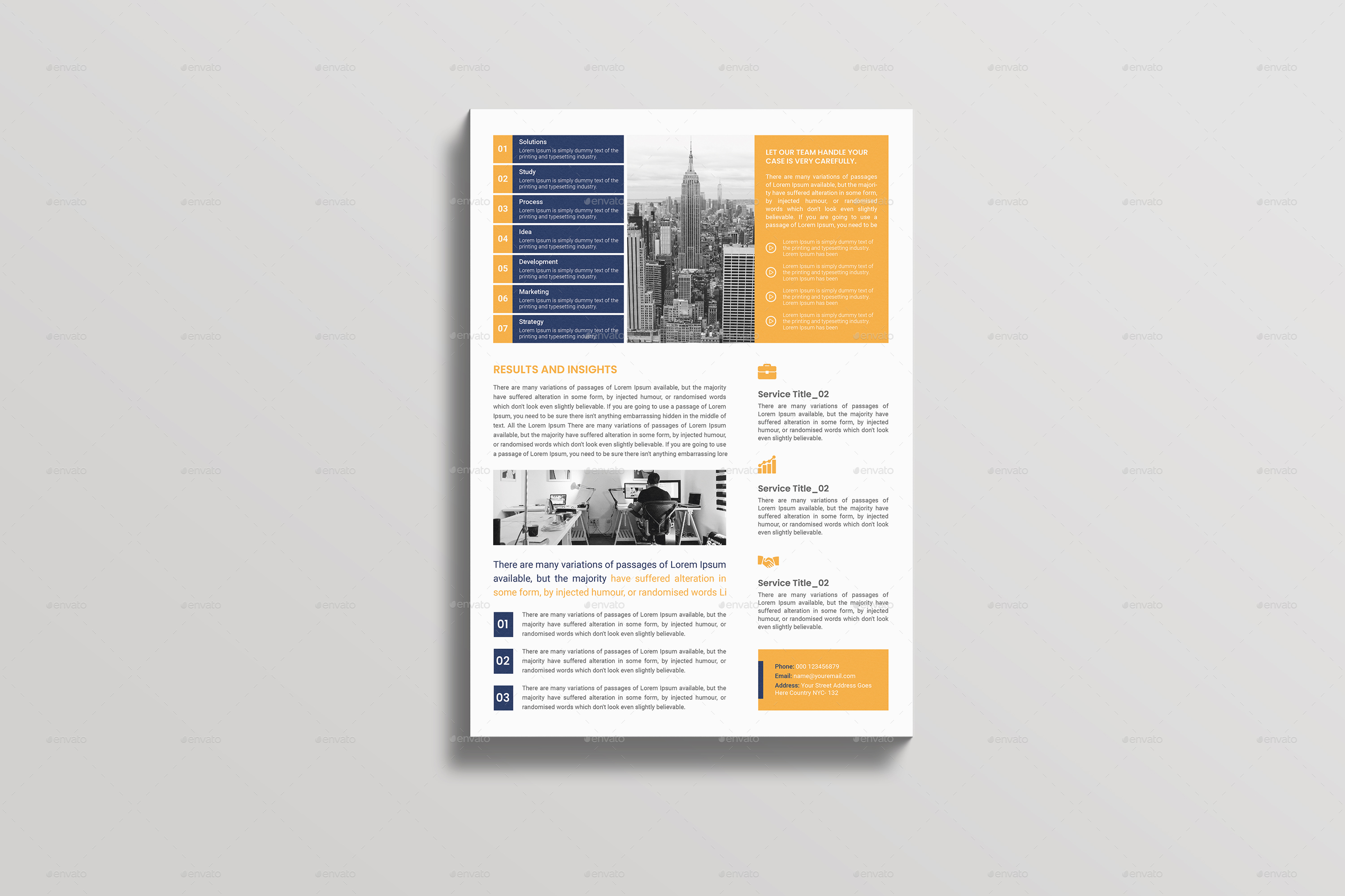 Case Study Template, Print Templates | GraphicRiver