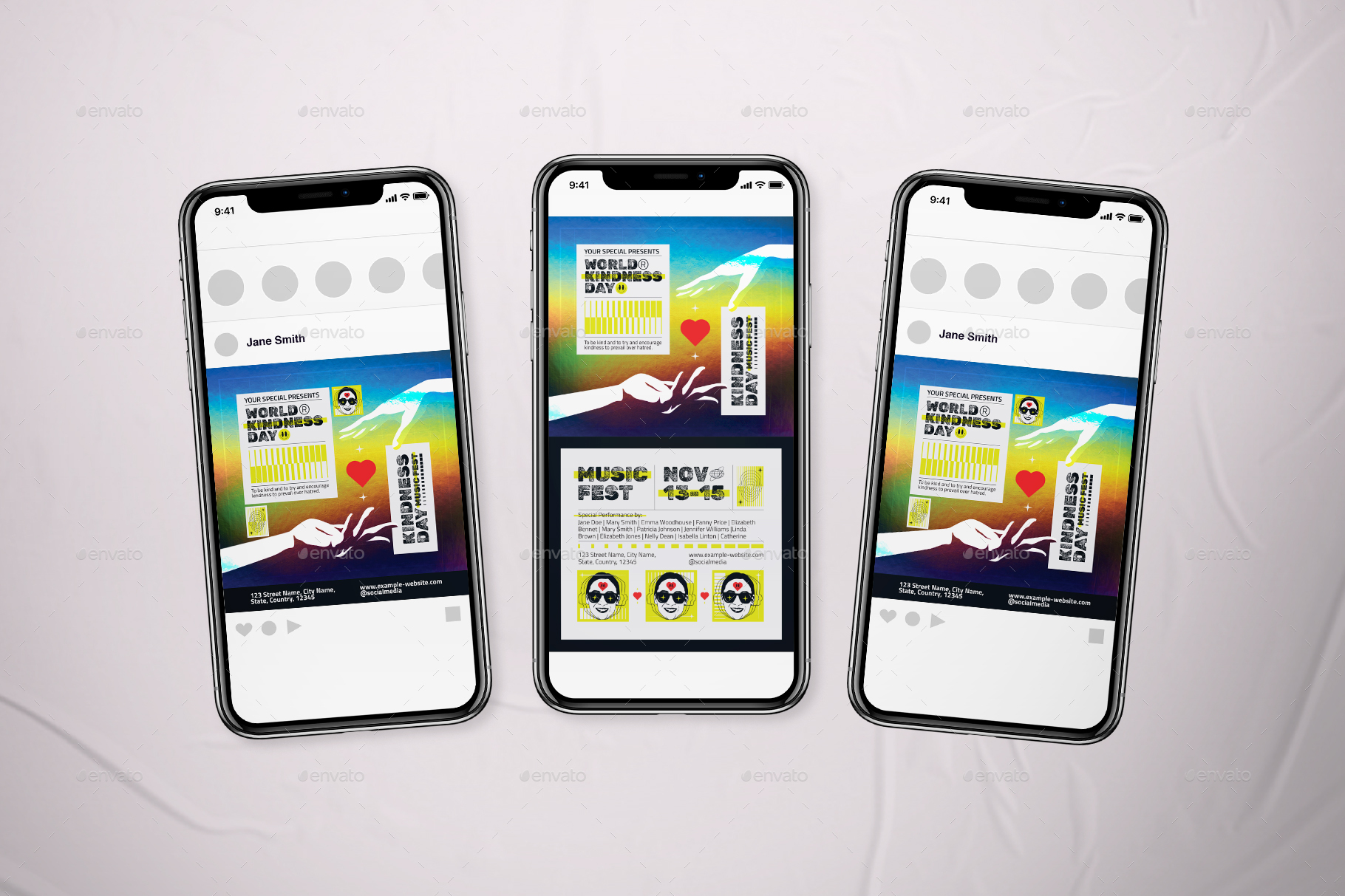World Kindness Day Flyer Set, Print Templates | GraphicRiver