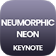 Neumorphic Neon - Keynote Infographics Slides, Presentation Templates